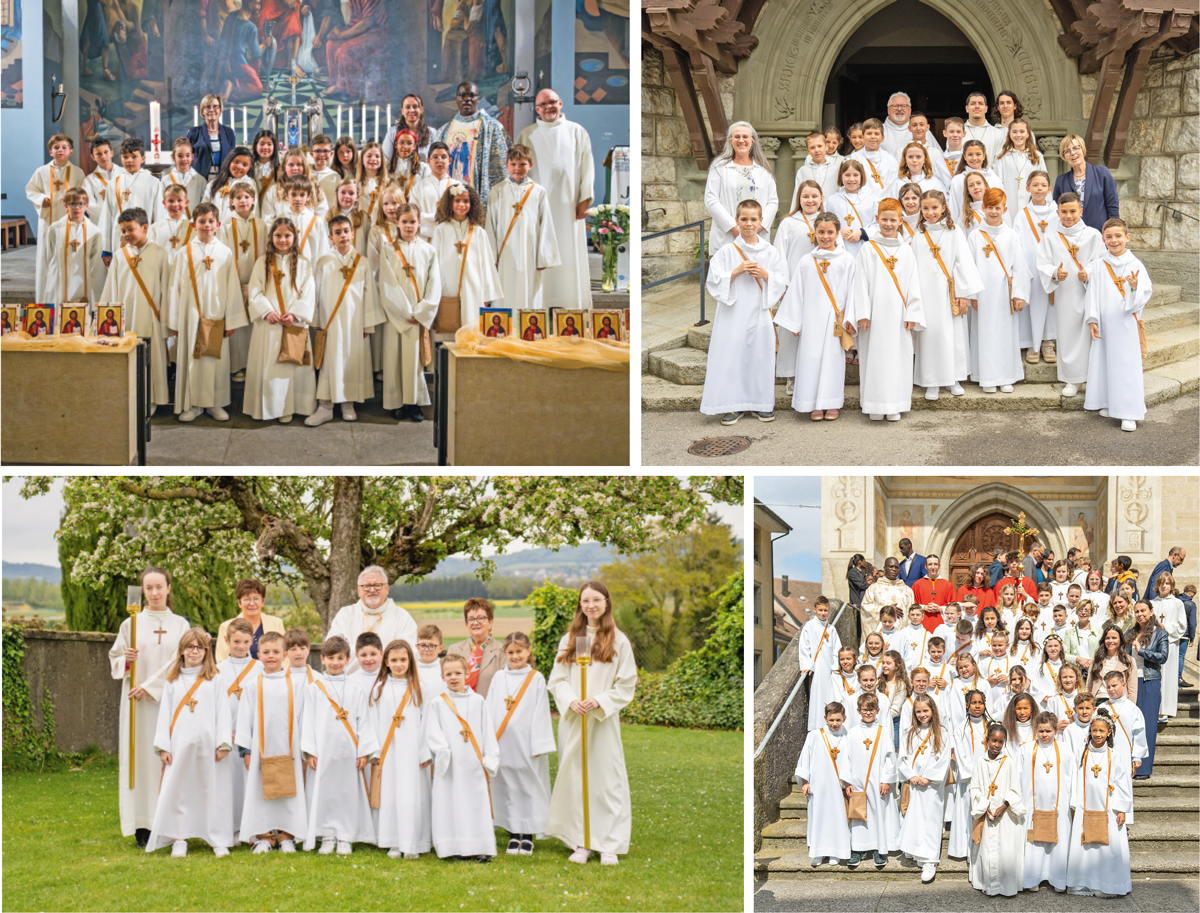 Quatre célébrations des premières communions dans la paroisse ...